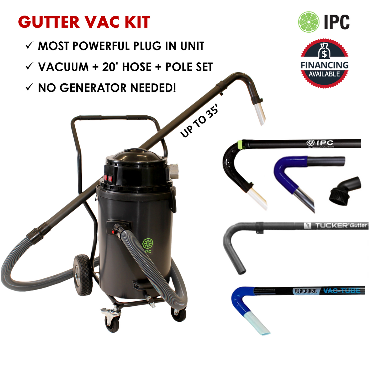 IPC Gutter Vacuum Package — Washco Supplies